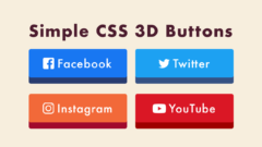 Simple CSS 3D Buttons | Plantpot
