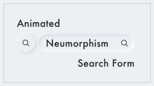 Animated Neumorphism Search Form with HTML & CSS | Plantpot