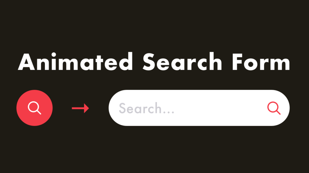 Animated Search Form with HTML & CSS | Plantpot